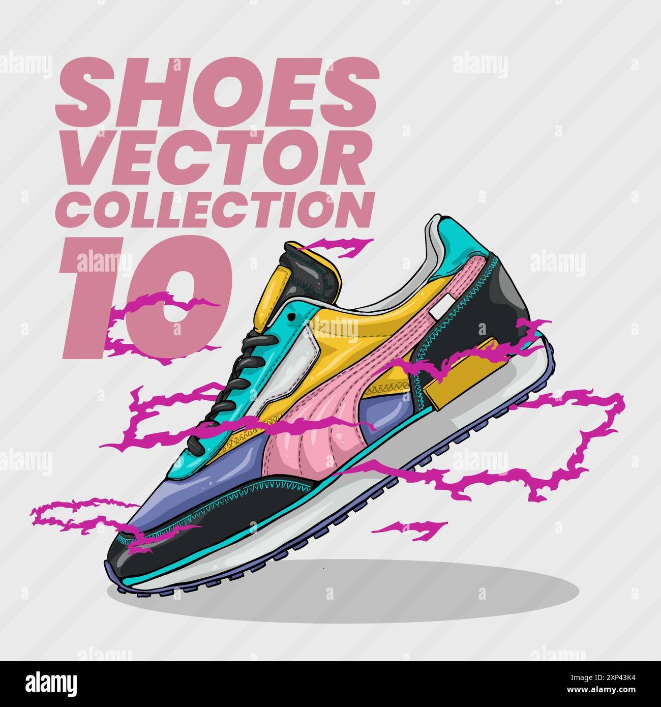 Designer trainers collection Stock Vector Images - Alamy