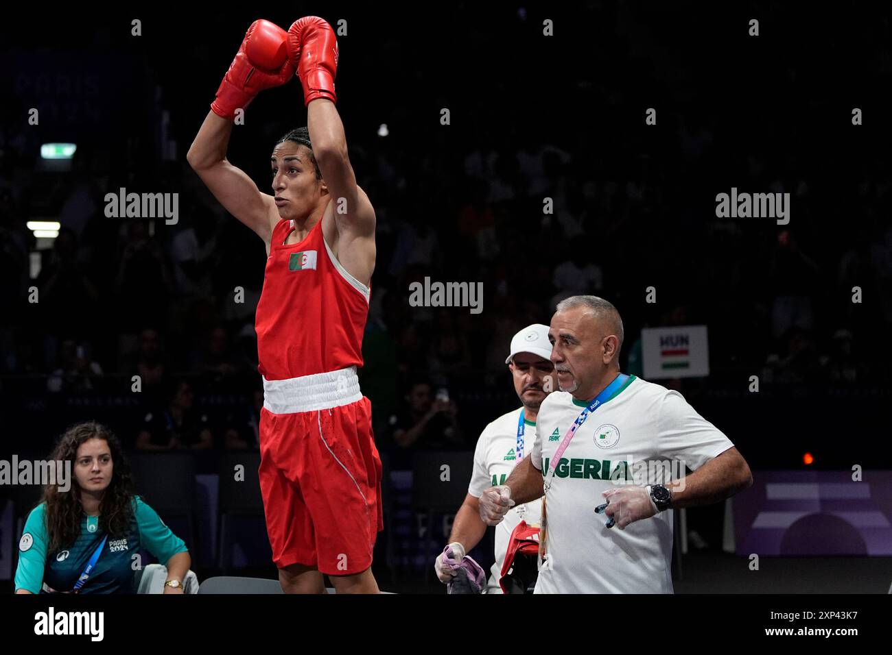 Algeria's Imane Khelif prepares for fight Hungary's Anna Hamori in ...