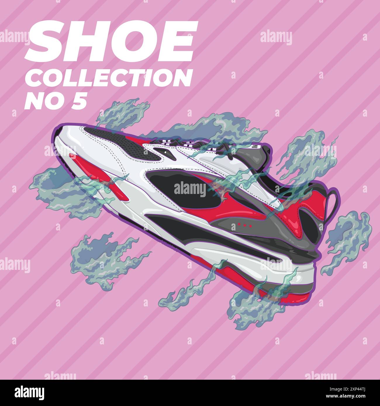 Designer trainers collection Stock Vector Images - Alamy