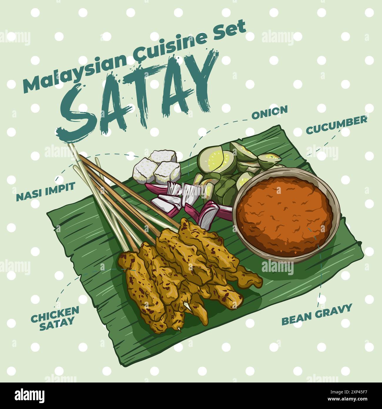 Malaysian dish Stock Vector Images - Alamy