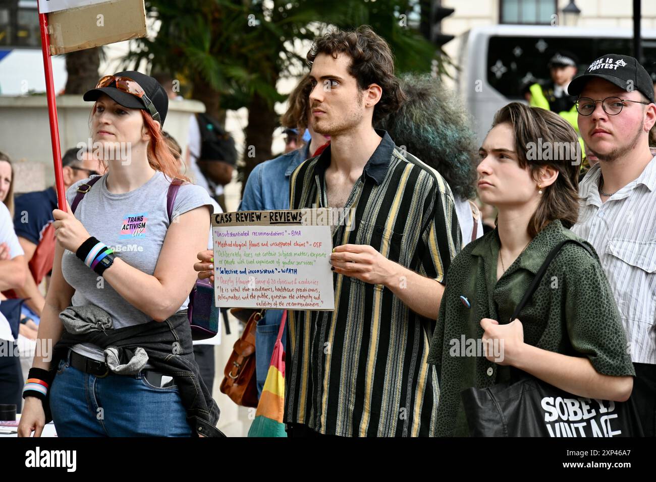 London, UK. Trans Strike Back Rally in Parliament Square. Protest for ...