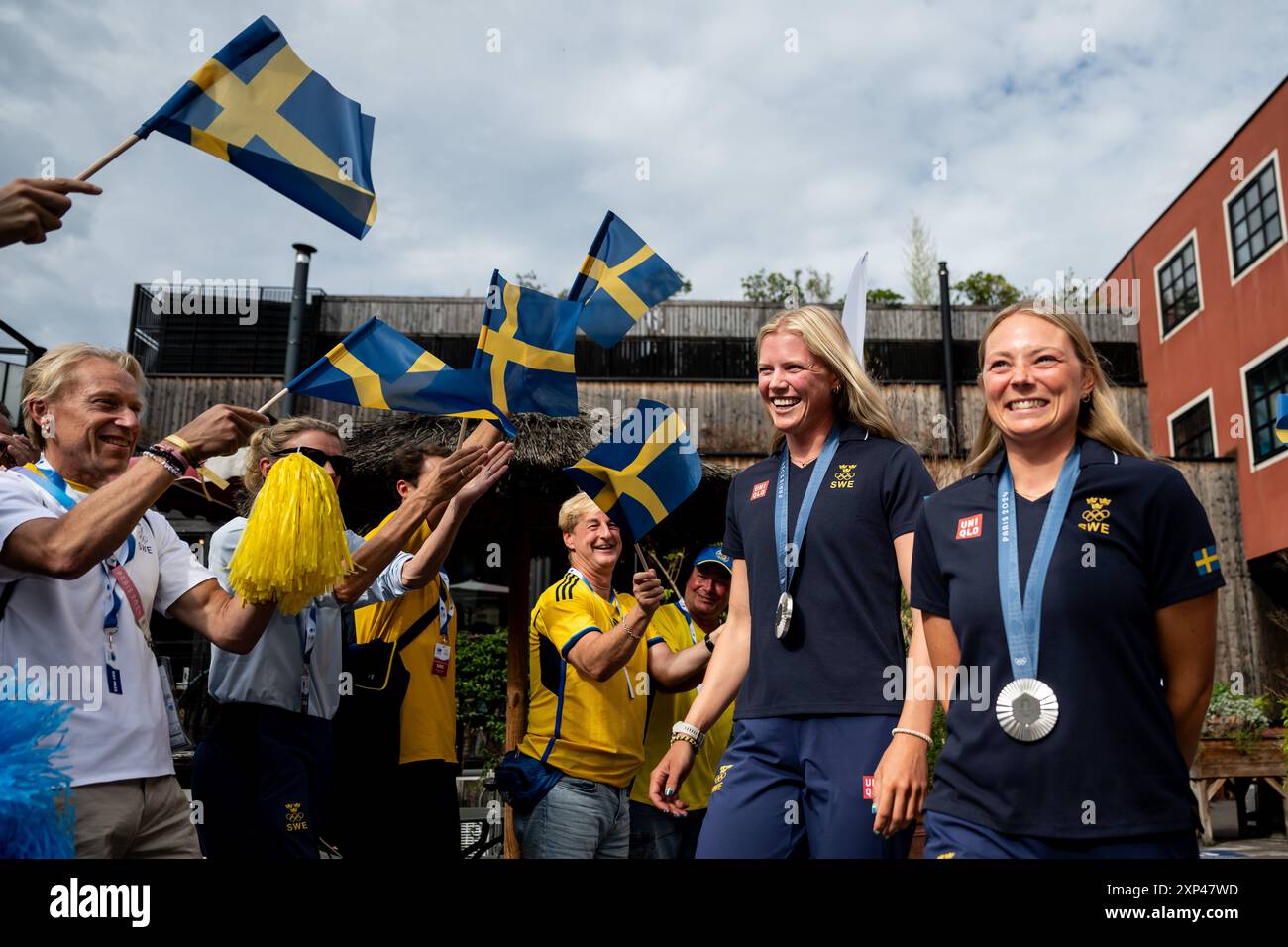 Rebecca Netzler and Vilma Bobeck of, Sweden. , . is celebrated at ...