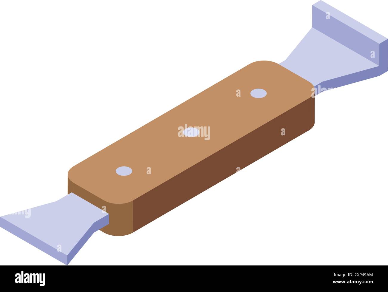 Construction tool trowel with wooden handle for filling, applying and ...