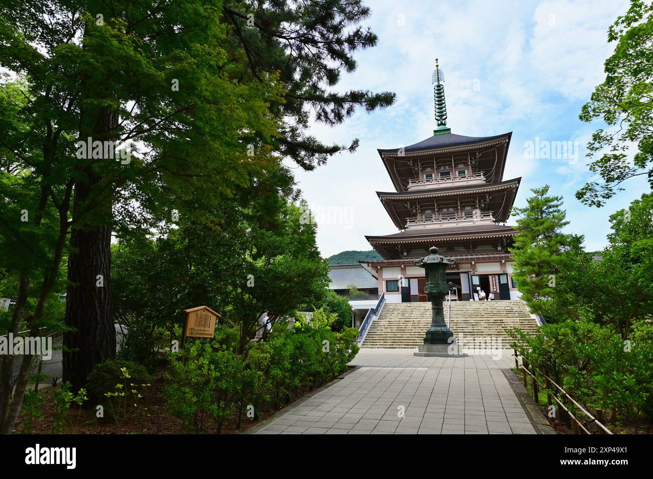 Nihon Chureiden Shrine at Zenkoji Temple in Nagano City, Japan Stock ...