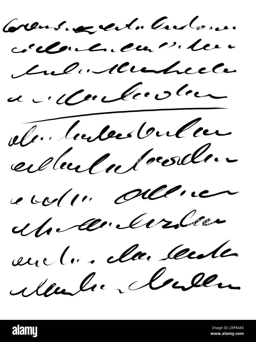 Illegible text hi-res stock photography and images - Alamy