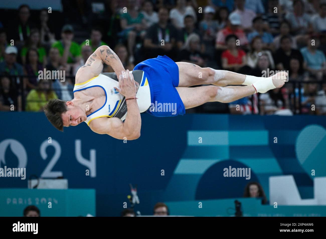 Paris, France. 3rd Aug 2024. Illia Kovtun ( UKR ), Artistic Gymnastics ...