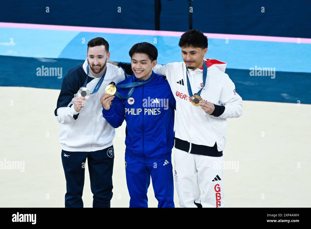 Paris, France. 3rd Aug 2024. Artem Dolgopyat ( ISR ) Silver medal ...