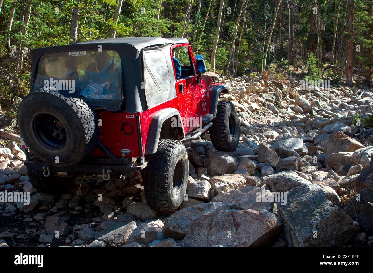 ST. ELMO, COLORADO, USA: A Monster Jeep takes a rocky road to adventure ...
