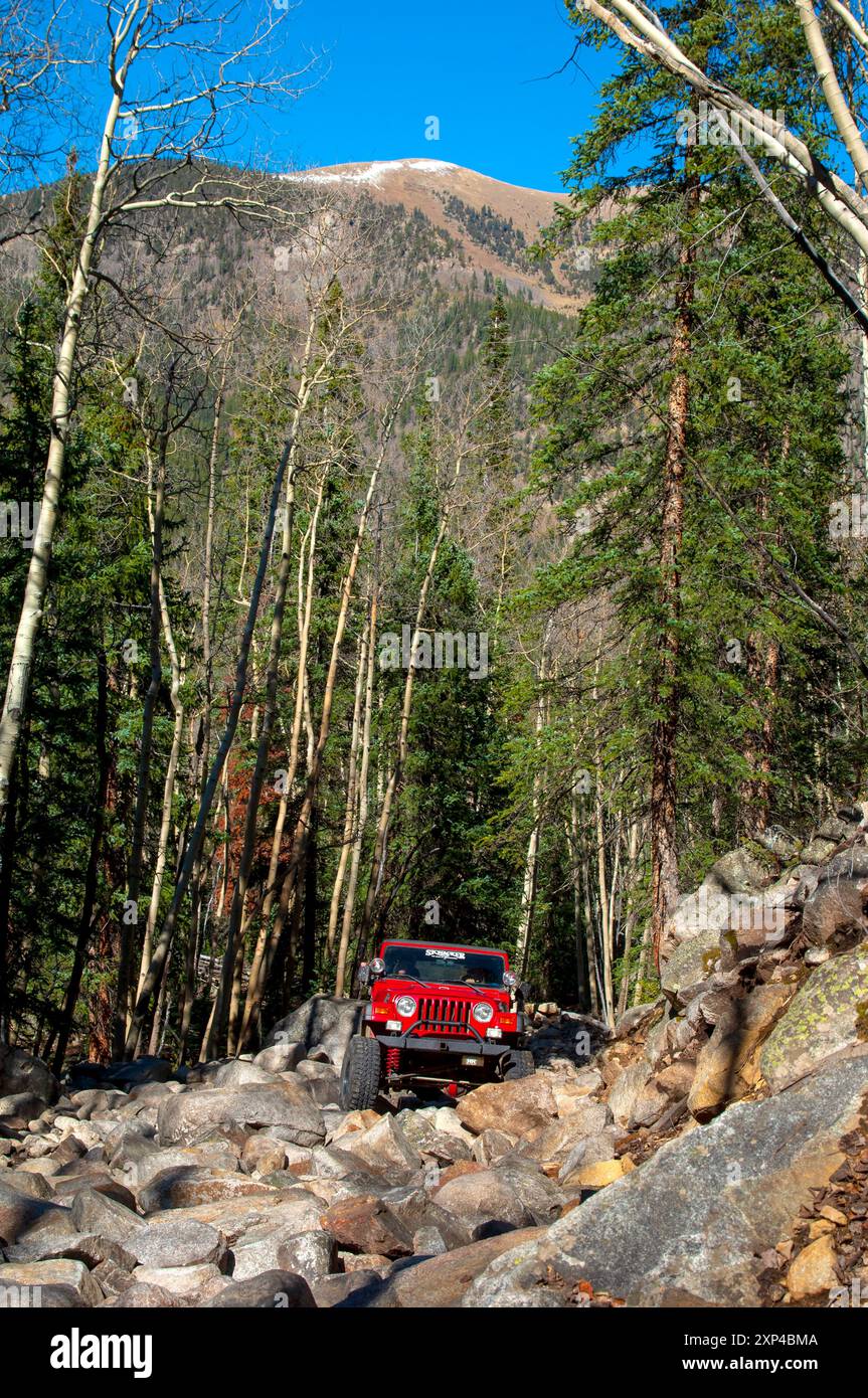 ST. ELMO, COLORADO, USA: A Monster Jeep takes a rocky road to adventure ...