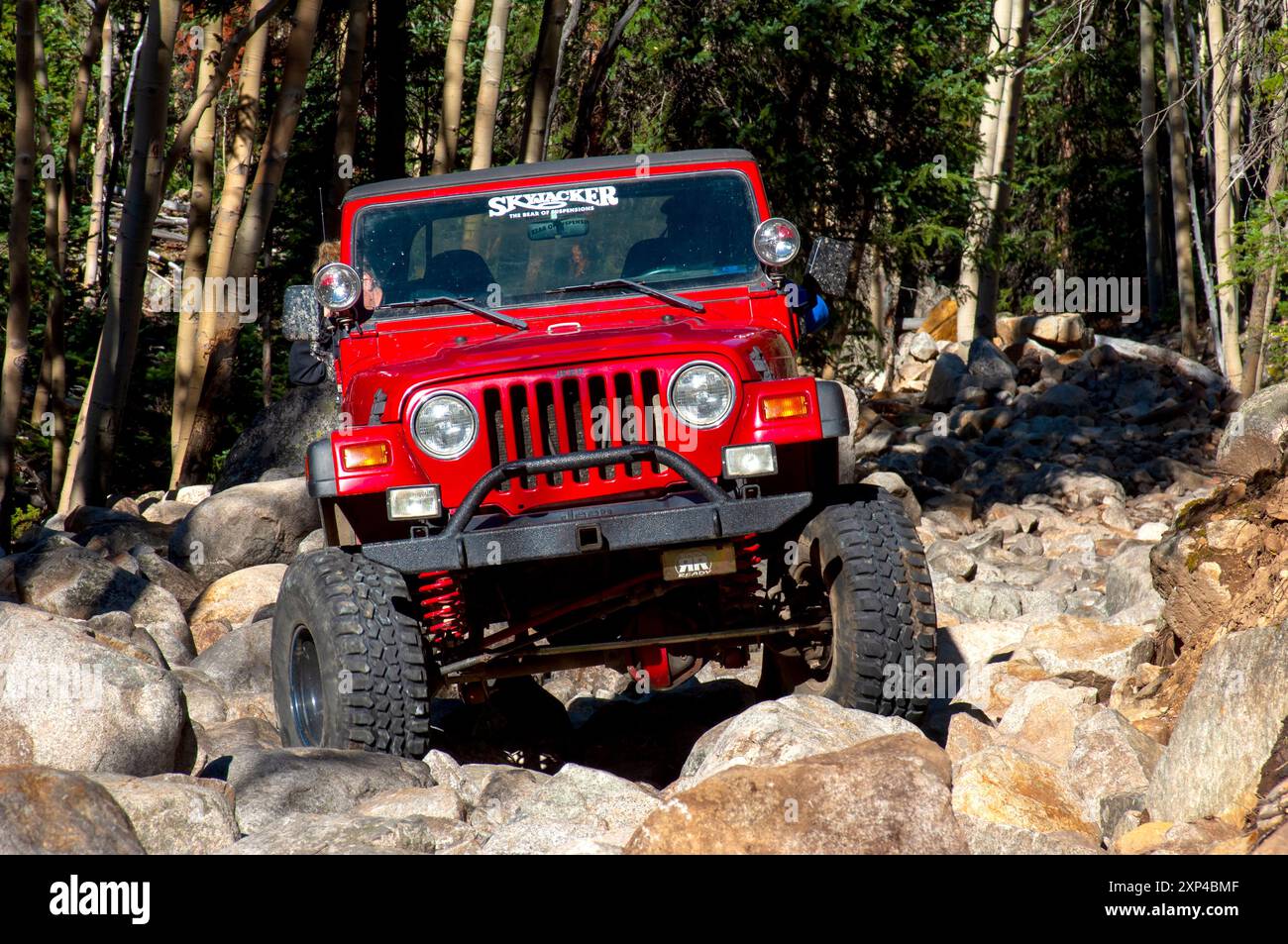 ST. ELMO, COLORADO, USA: A Monster Jeep takes a rocky road to adventure ...