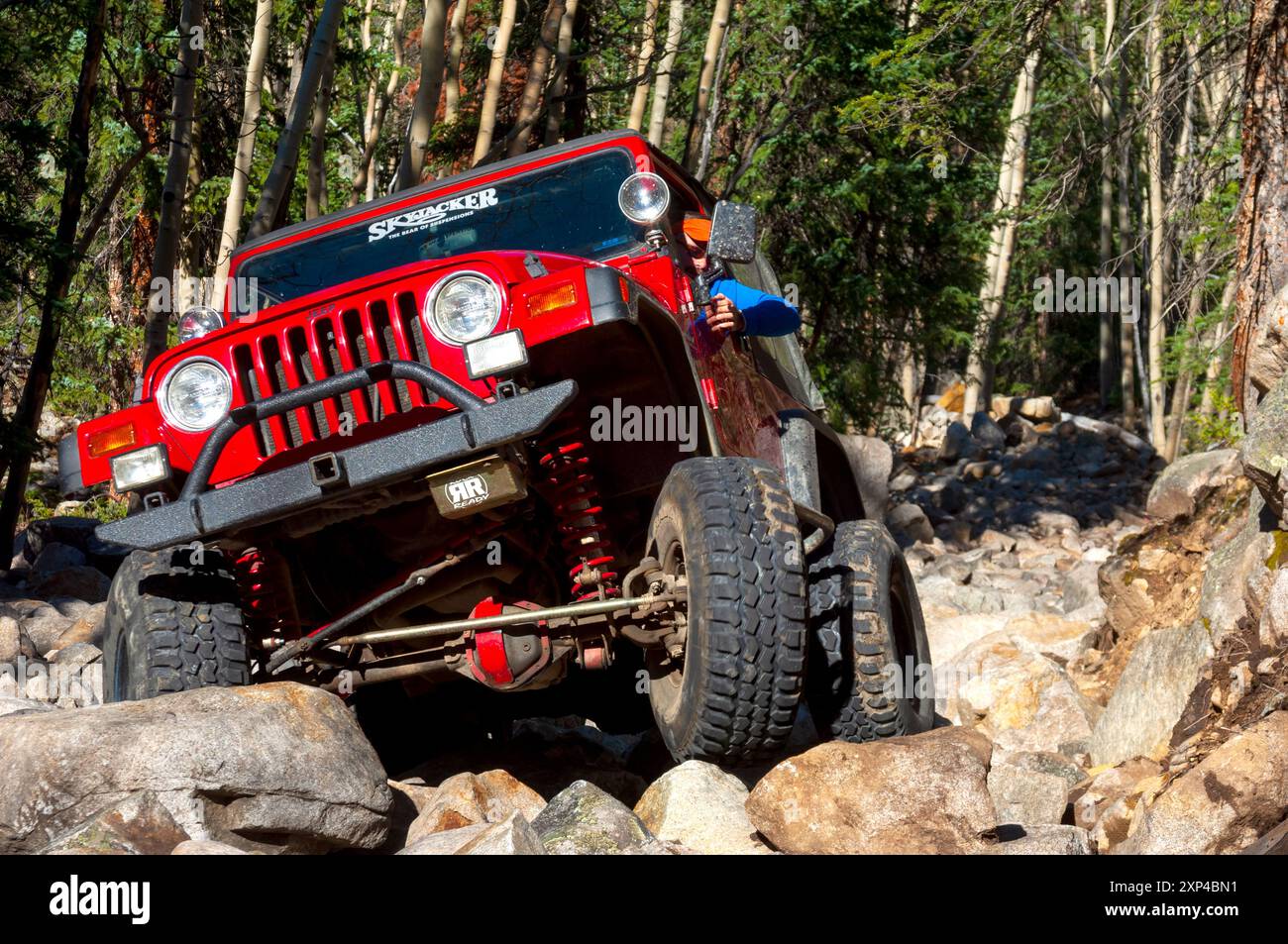 ST. ELMO, COLORADO, USA: A Monster Jeep takes a rocky road to adventure ...