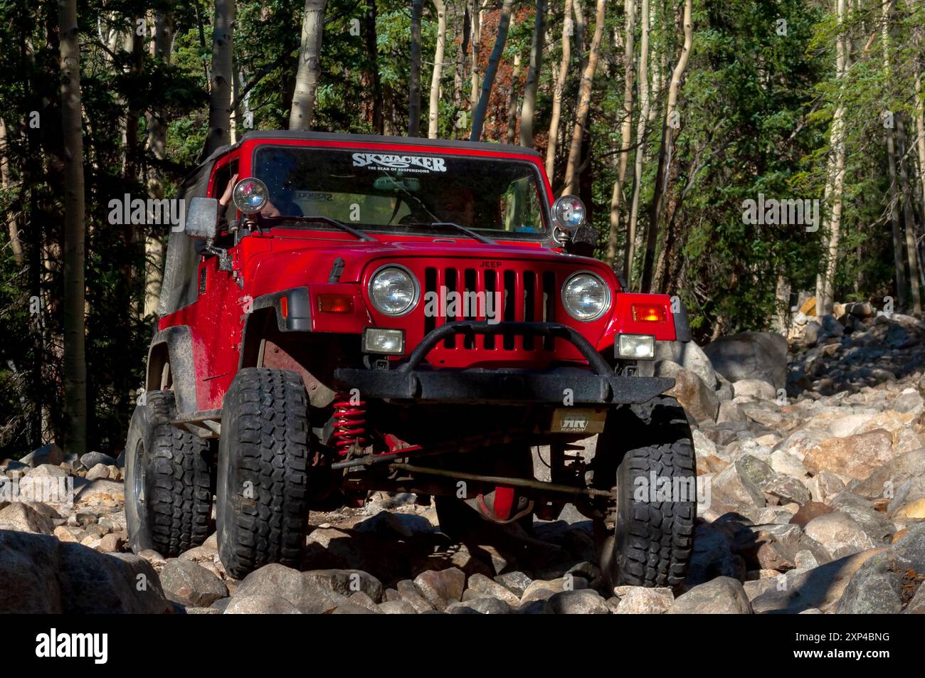 ST. ELMO, COLORADO, USA: A Monster Jeep takes a rocky road to adventure ...