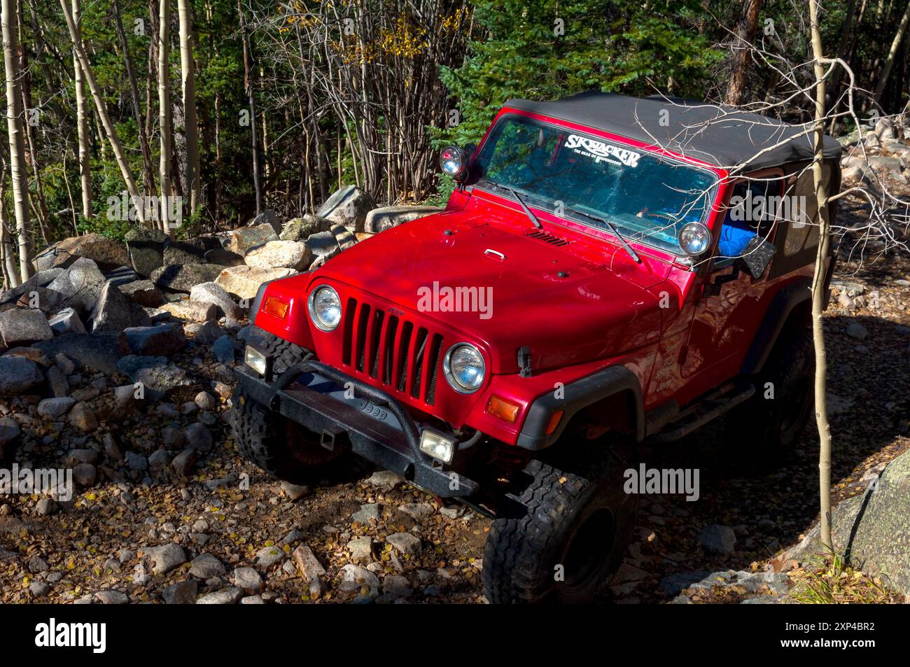 ST. ELMO, COLORADO, USA: A Monster Jeep takes a rocky road to adventure ...