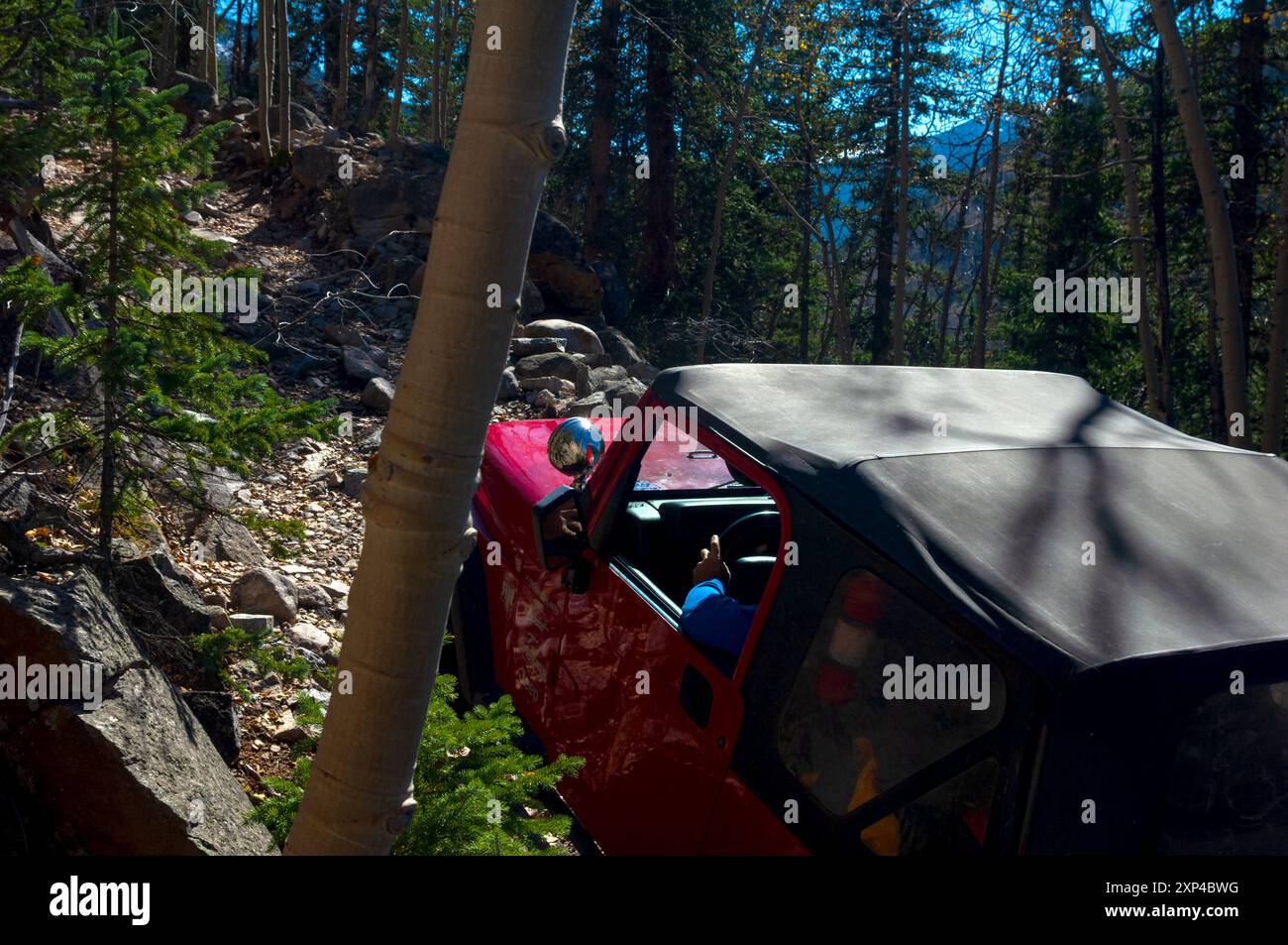 ST. ELMO, COLORADO, USA: A Monster Jeep takes a rocky road to adventure ...