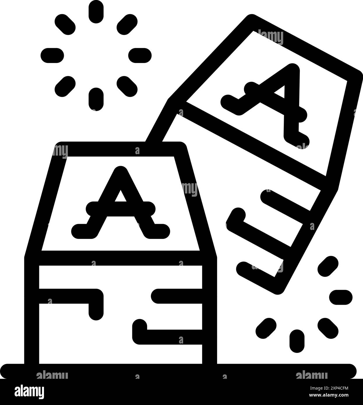 Child blocks white background Black and White Stock Photos & Images - Alamy