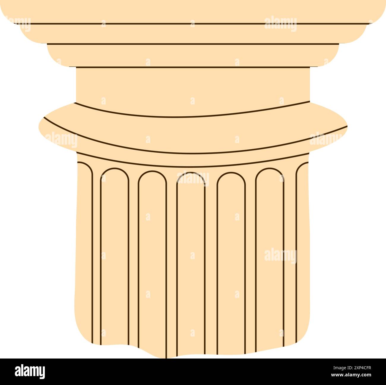 Greek antique columns. Architectural elements of ancient Hellas. Museum ...