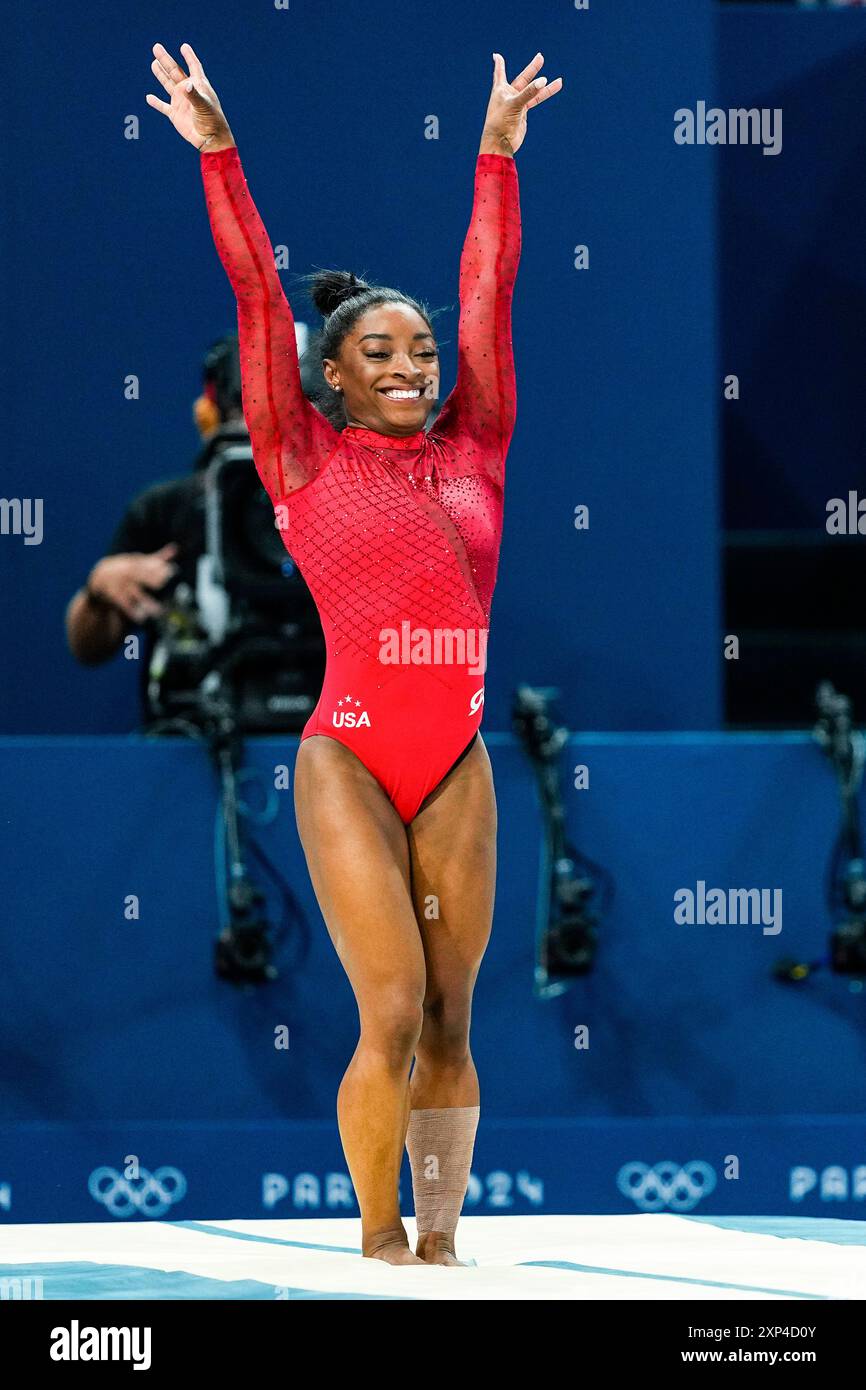 Simone Biles of United States competes during the Artistic Gymnastics ...