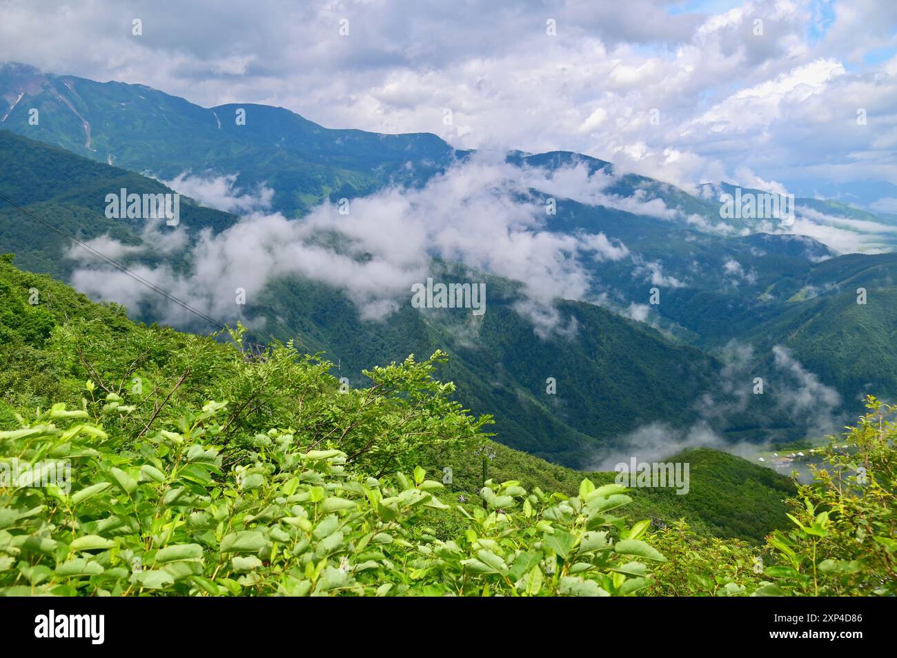 Breathtaking View of the Japanese Alps in Hakuba Valley, Nagano Stock ...