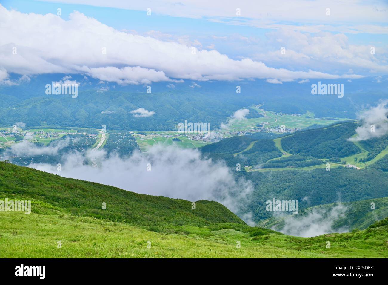 Aerial View of Hakuba Village from Happo One Stock Photo - Alamy