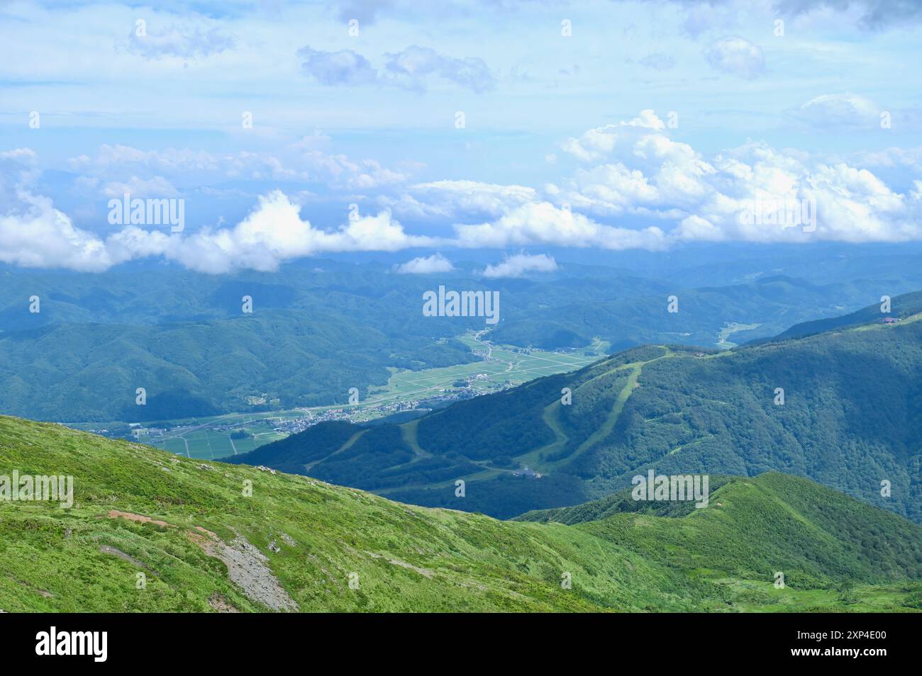 Panoramic Landscape of Hakuba Happo One and the Japanese Alps in Nagano ...