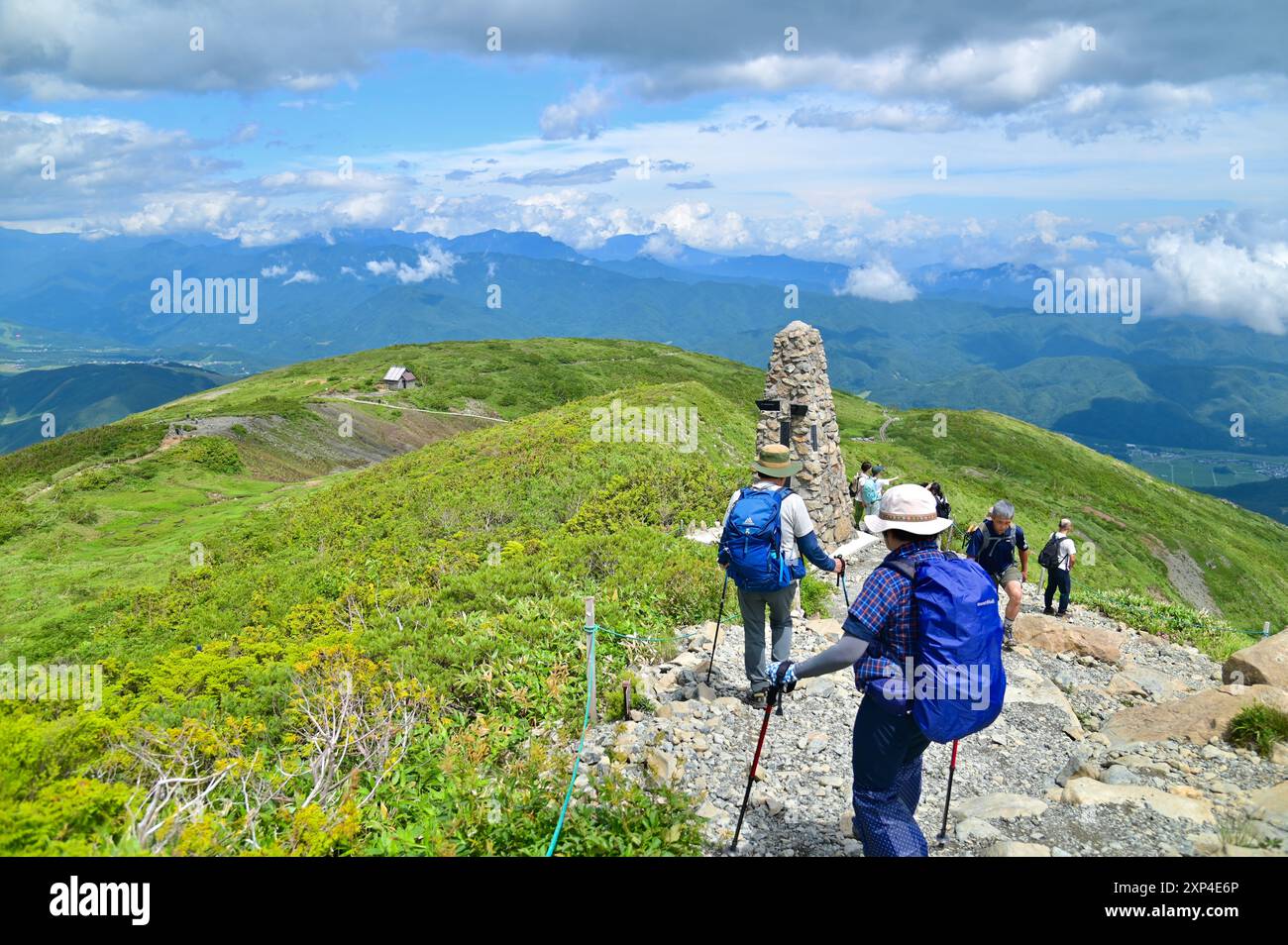 Summer Hiking to Hakuba Happo Pond in the Japanese Alps Stock Photo - Alamy