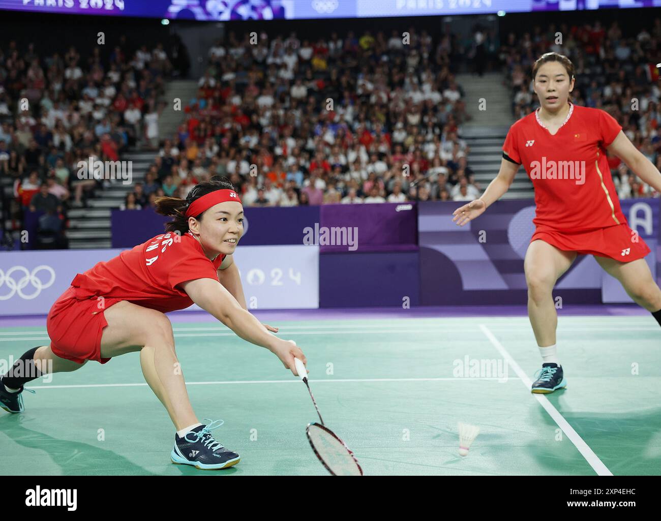 Paris, France. 3rd Aug, 2024. Chen Qingchen (L)/Jia Yifan of China ...