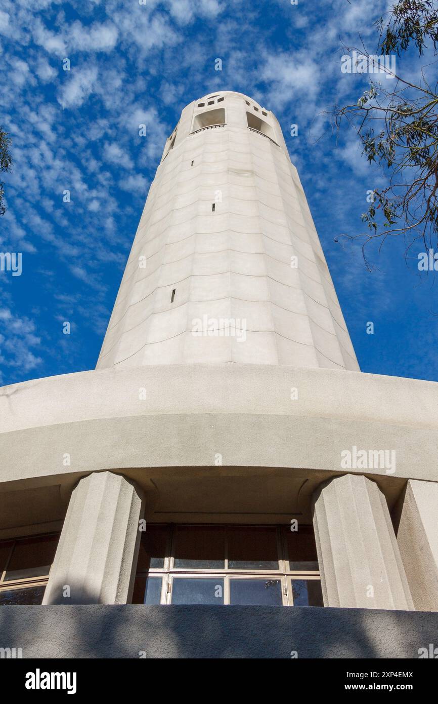 iconic Coit Tower on Telegraph Hill in San Francisco, California Stock ...