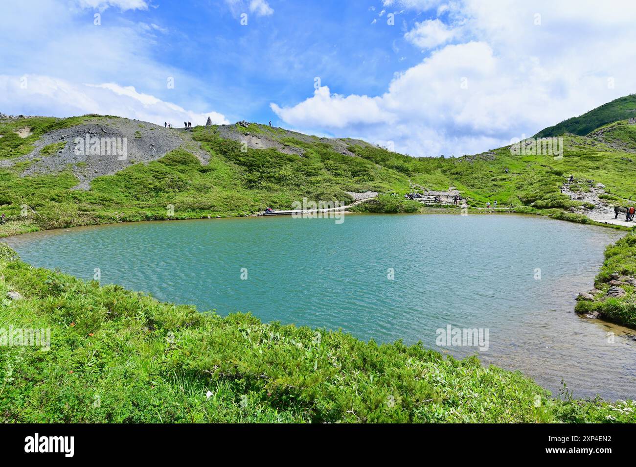 Nature Scenery of Happo Pond on Hakuba Happo One in Nagano Prefecture ...