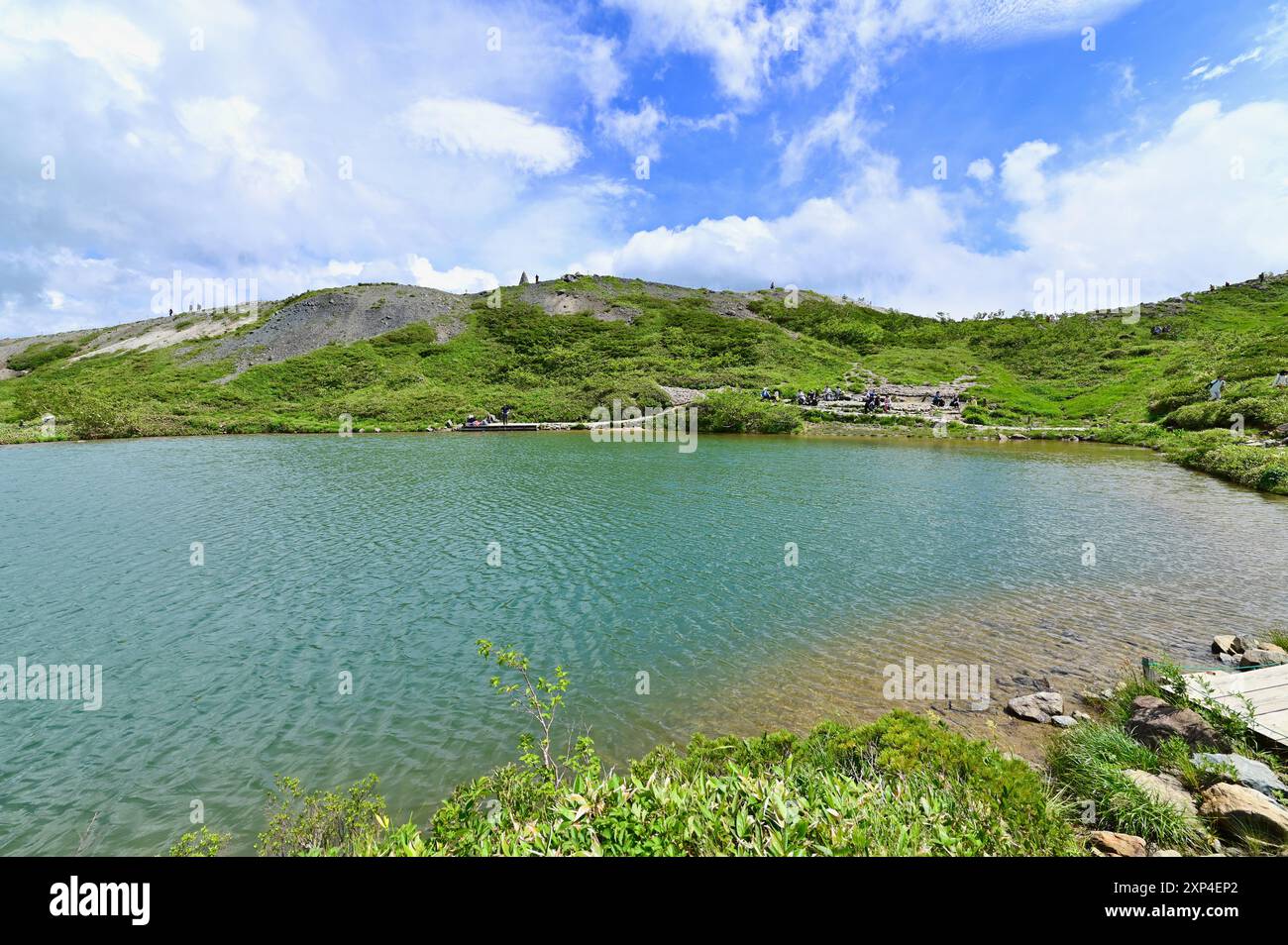 Beautiful Clear Water of Happo Pond on Hakuba Happo One in Nagano ...