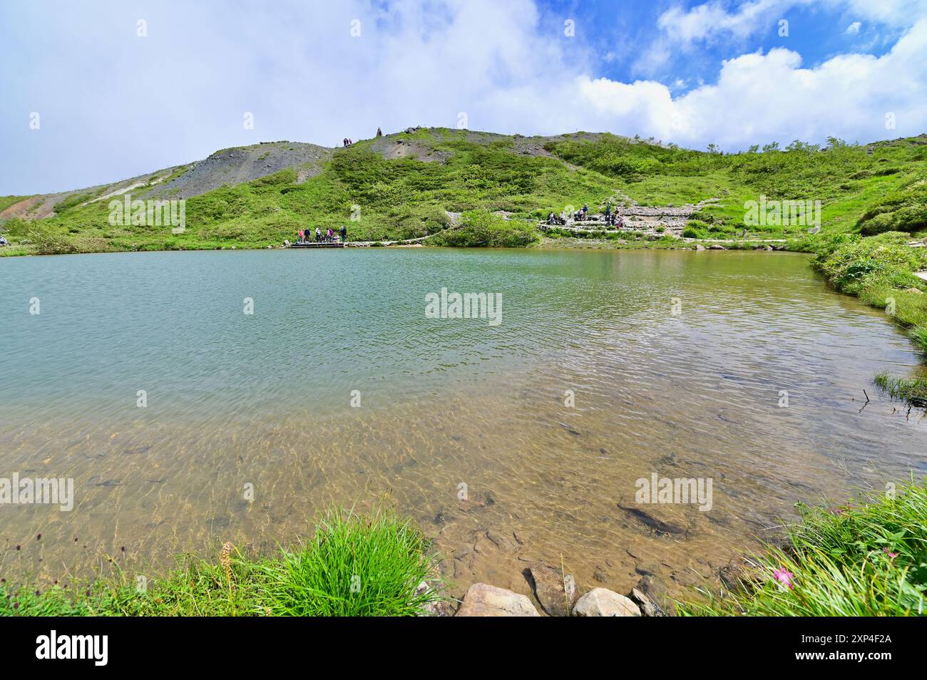 Nature Scenery of Happo Pond on Hakuba Happo One in Nagano Prefecture ...