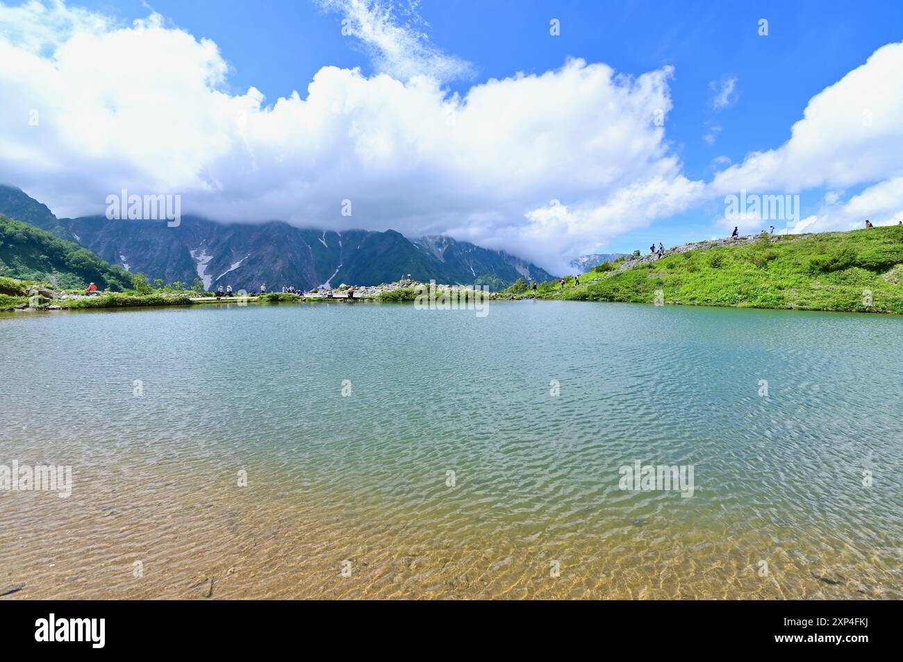 Happo Pond, Natural Landmark on Hakuba Happo One in Nagano, Japan Stock ...