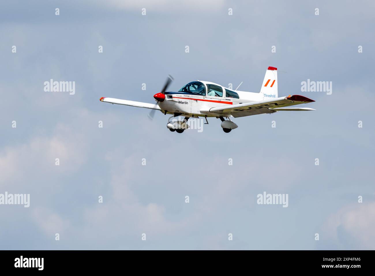 American General AG-5B Tiger, arriving at RAF Fairford to take part in ...