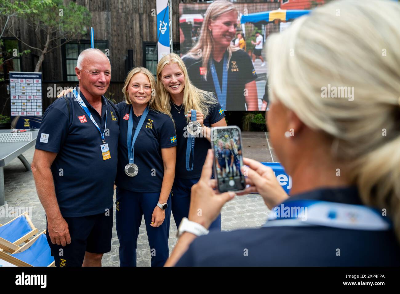 Olof Granander, chairman of the Swedish sailing federation takes a ...