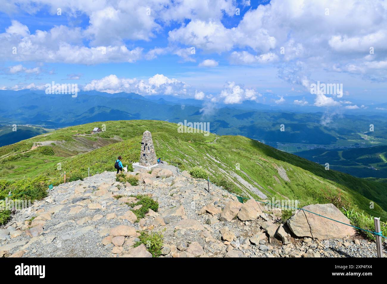 Hiking Route on Hakuba Happo One During Summer in Hakuba, Nagano Stock ...