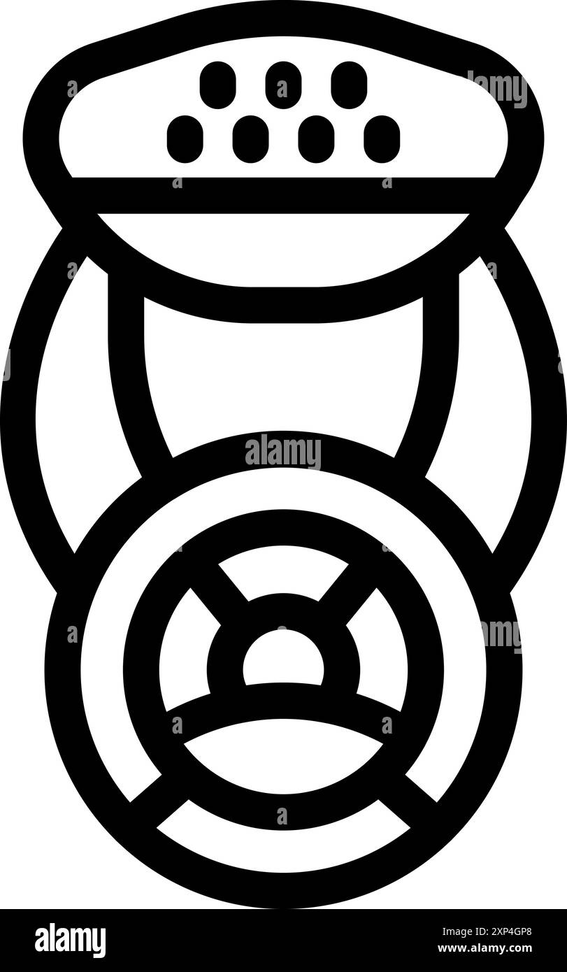 Black outline icon representing a gas mask, commonly used for personal ...