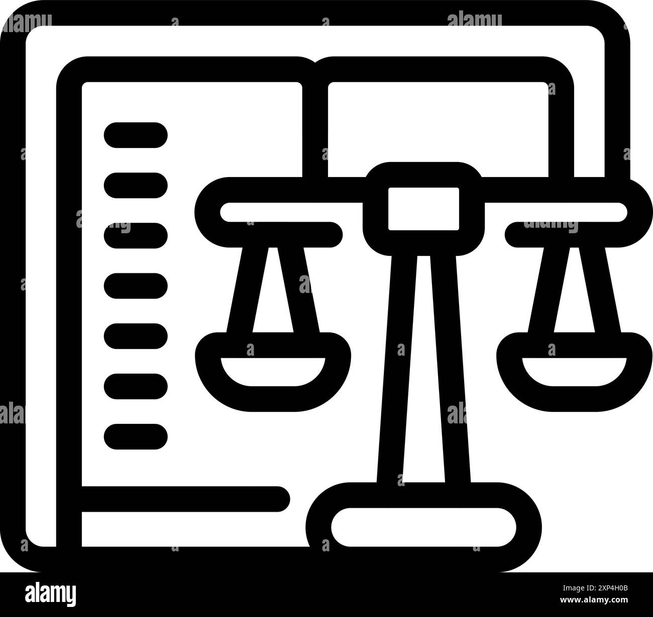 Law firm logo with scale balancing representing justice and law Stock ...