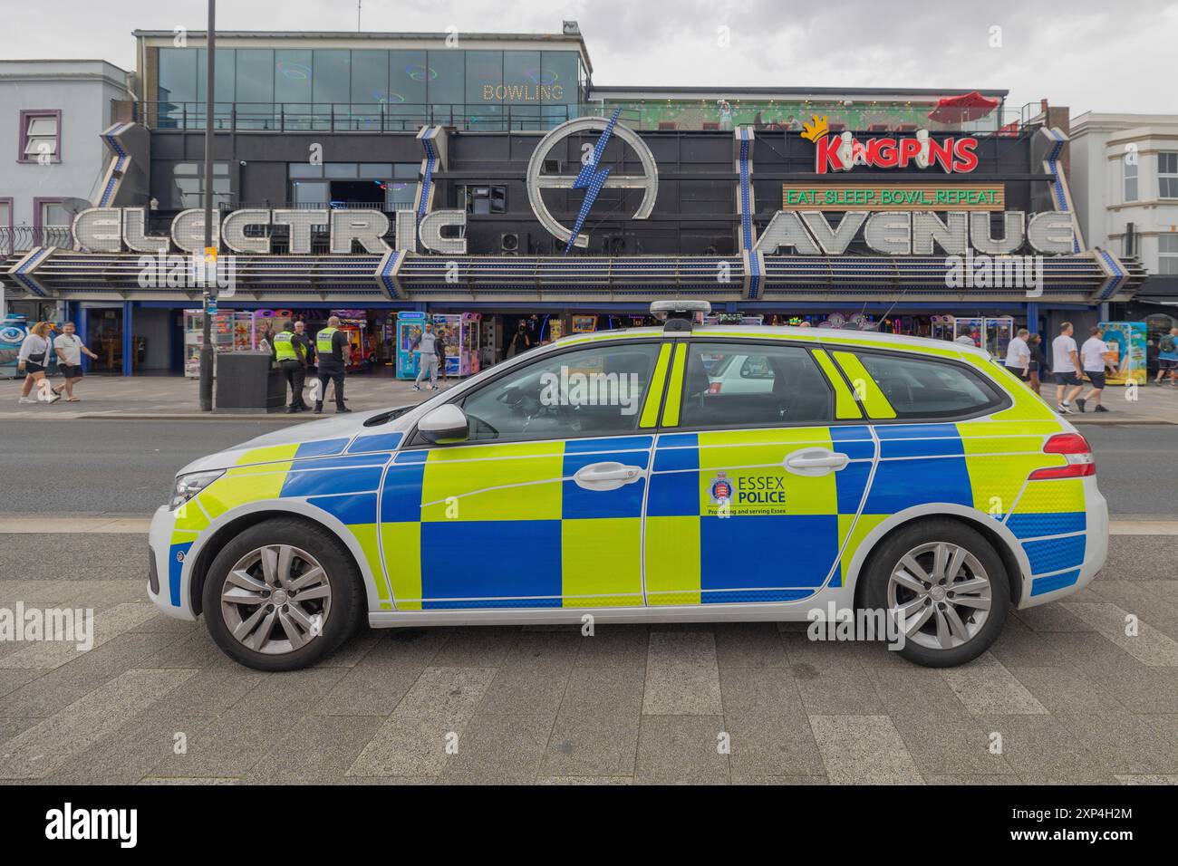 Southend on Sea, UK. 3rd Aug, 2024. An Essex Police car parked outside ...