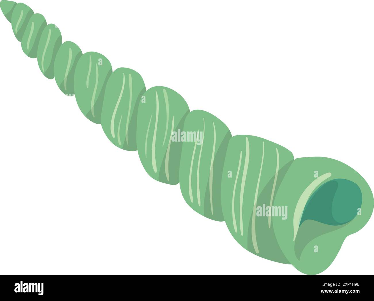 Green conch icon. Color seashell. Beach symbol Stock Vector Image & Art ...