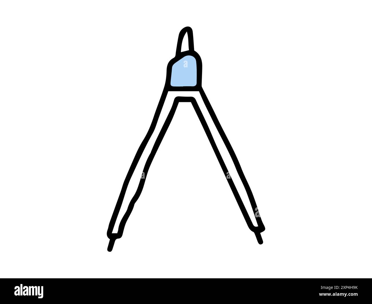 Cartoon compass geometry drawing school hi-res stock photography and ...