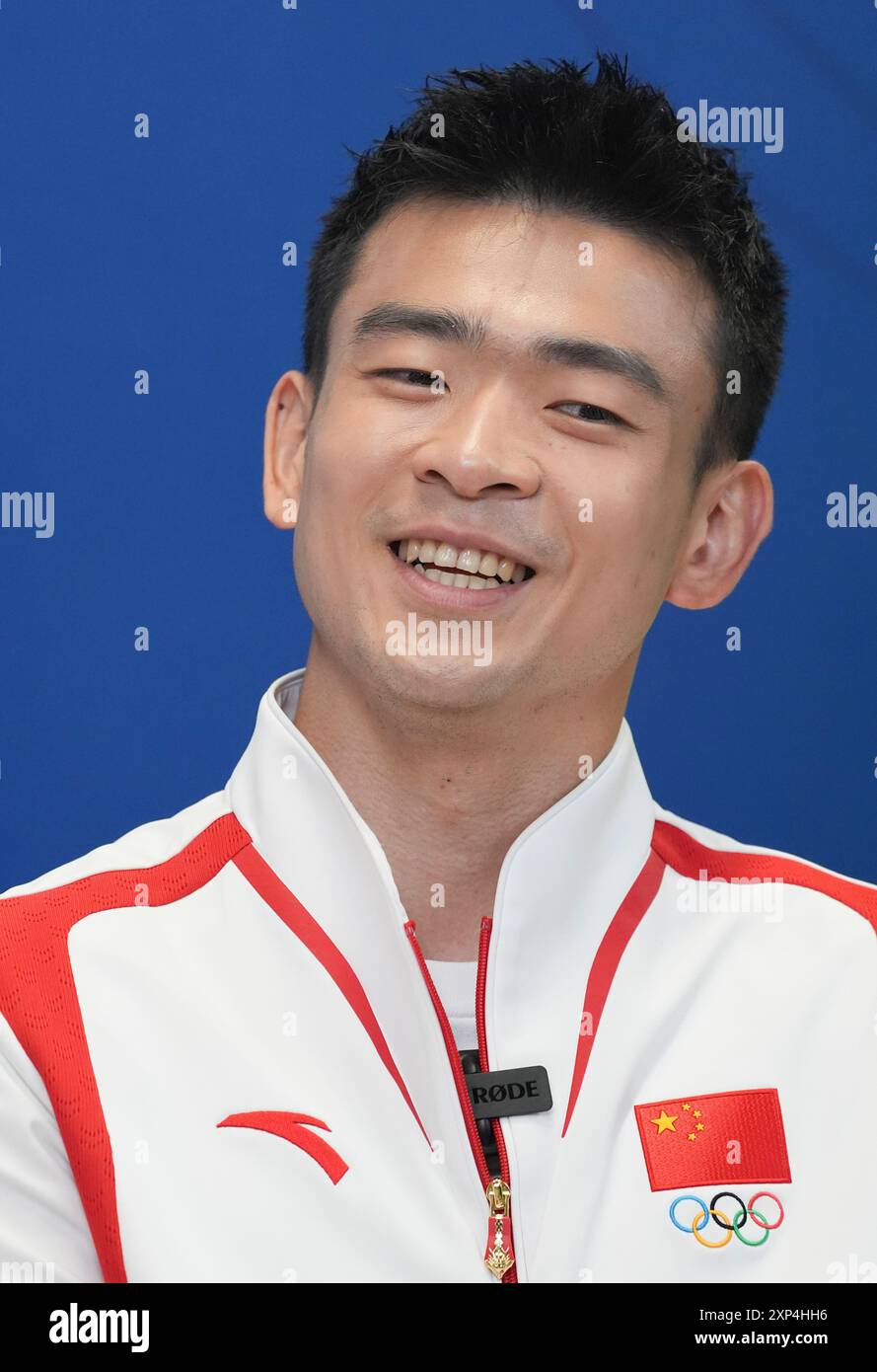 Paris, France. 3rd Aug, 2024. Chinese shuttler Zheng Siwei, who won the ...