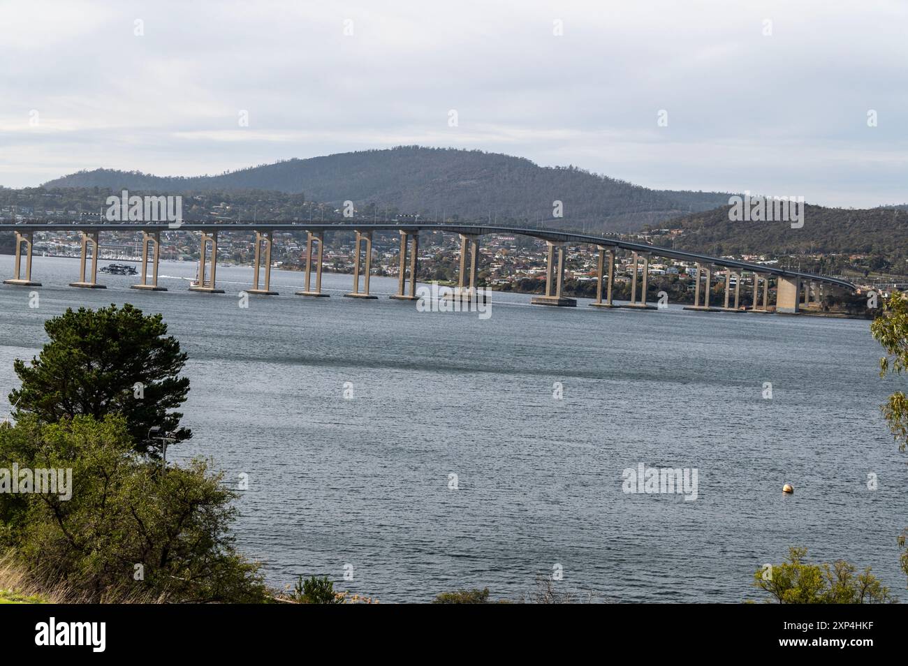 The Tasman Bridge connects the Tasman Highway over the River Derwent at ...