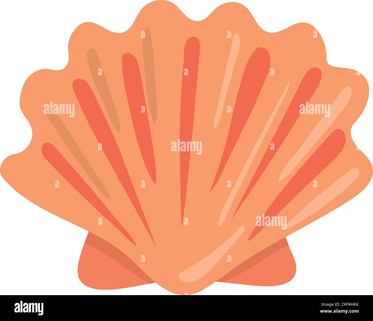 Exotic beach shell. Cartoon marine seashell icon Stock Vector Image ...