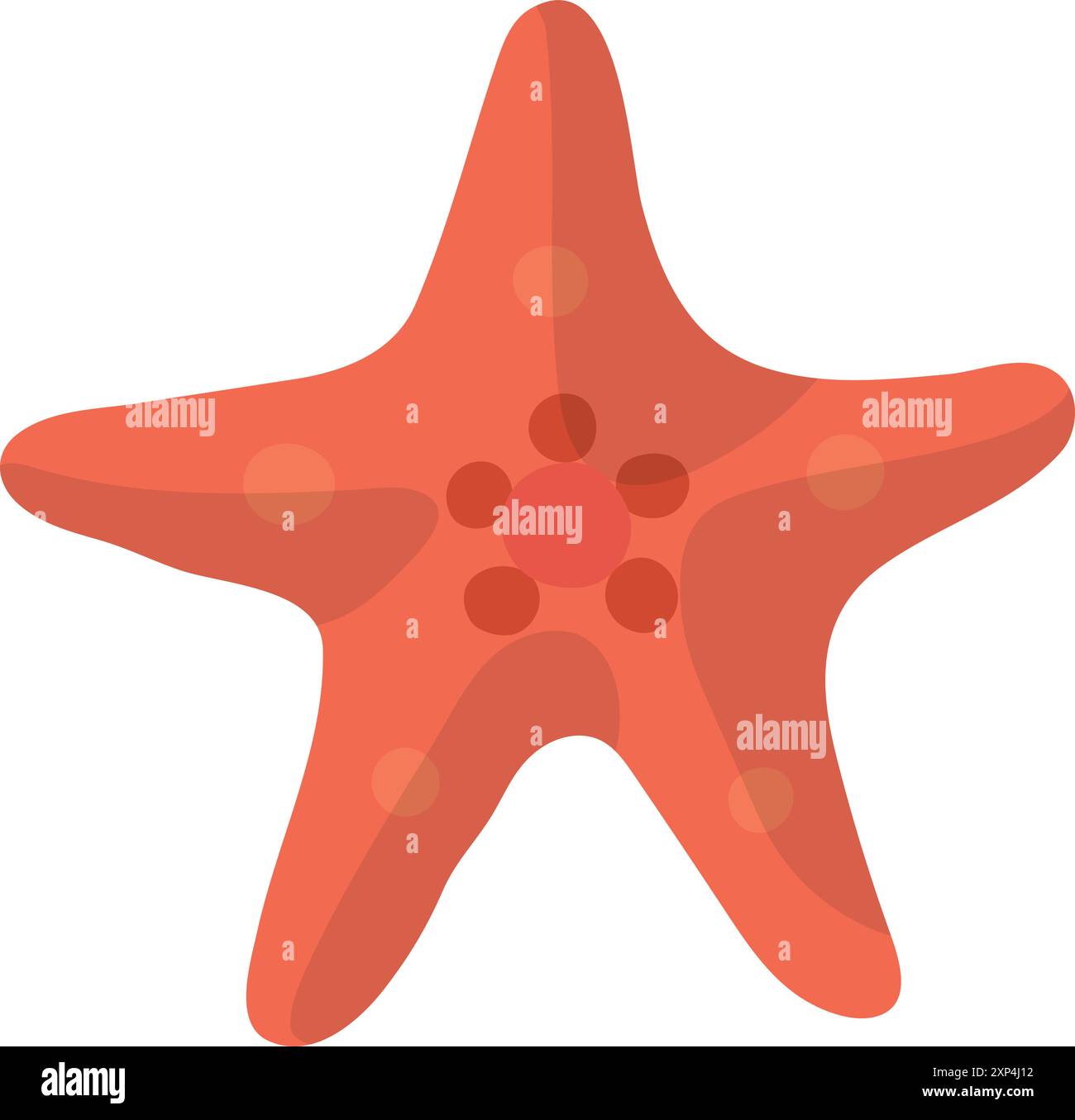 Starfish color icon. Red sea fauna symbol Stock Vector Image & Art - Alamy