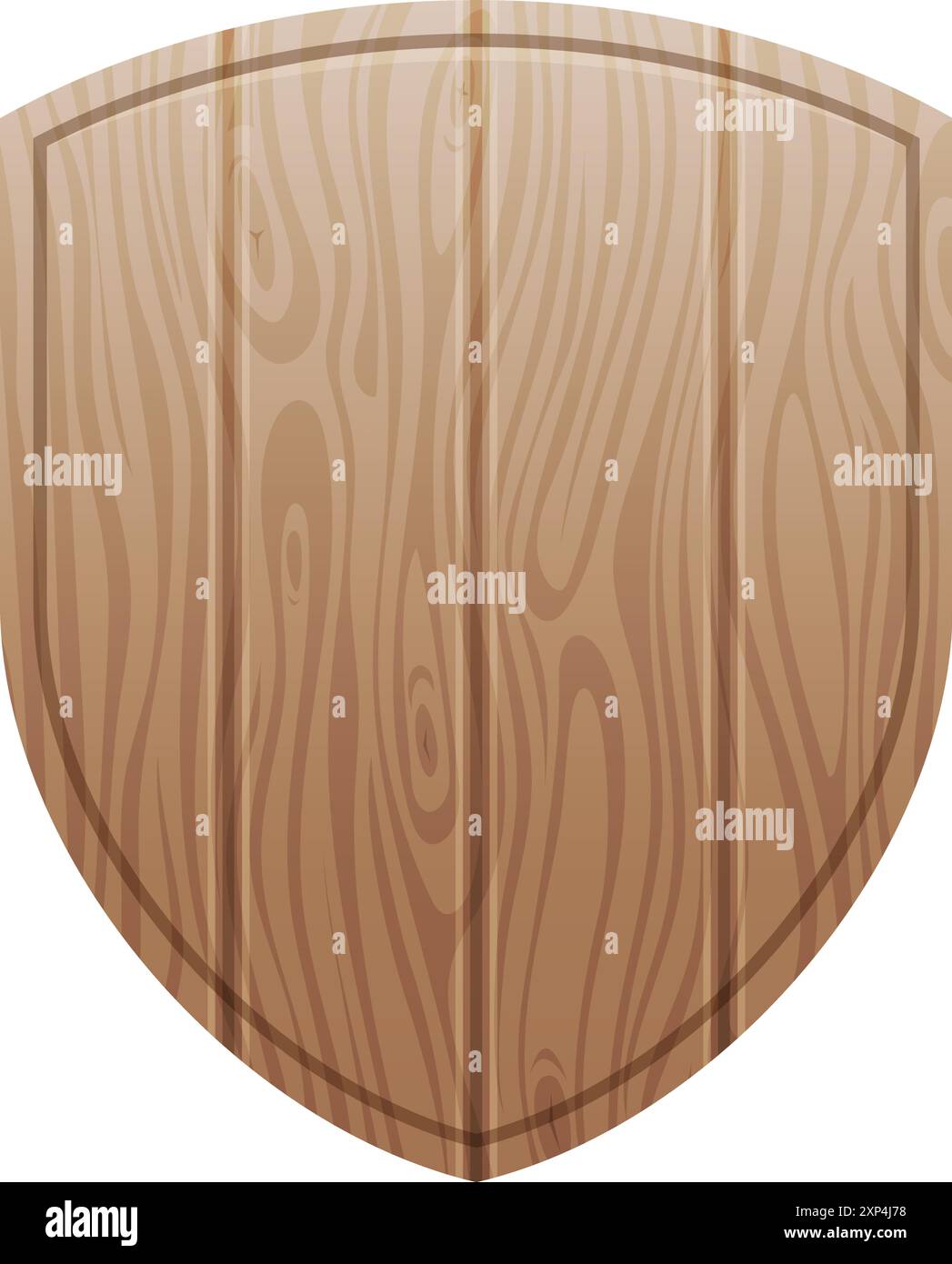 Cartoon wooden shield hi-res stock photography and images - Alamy