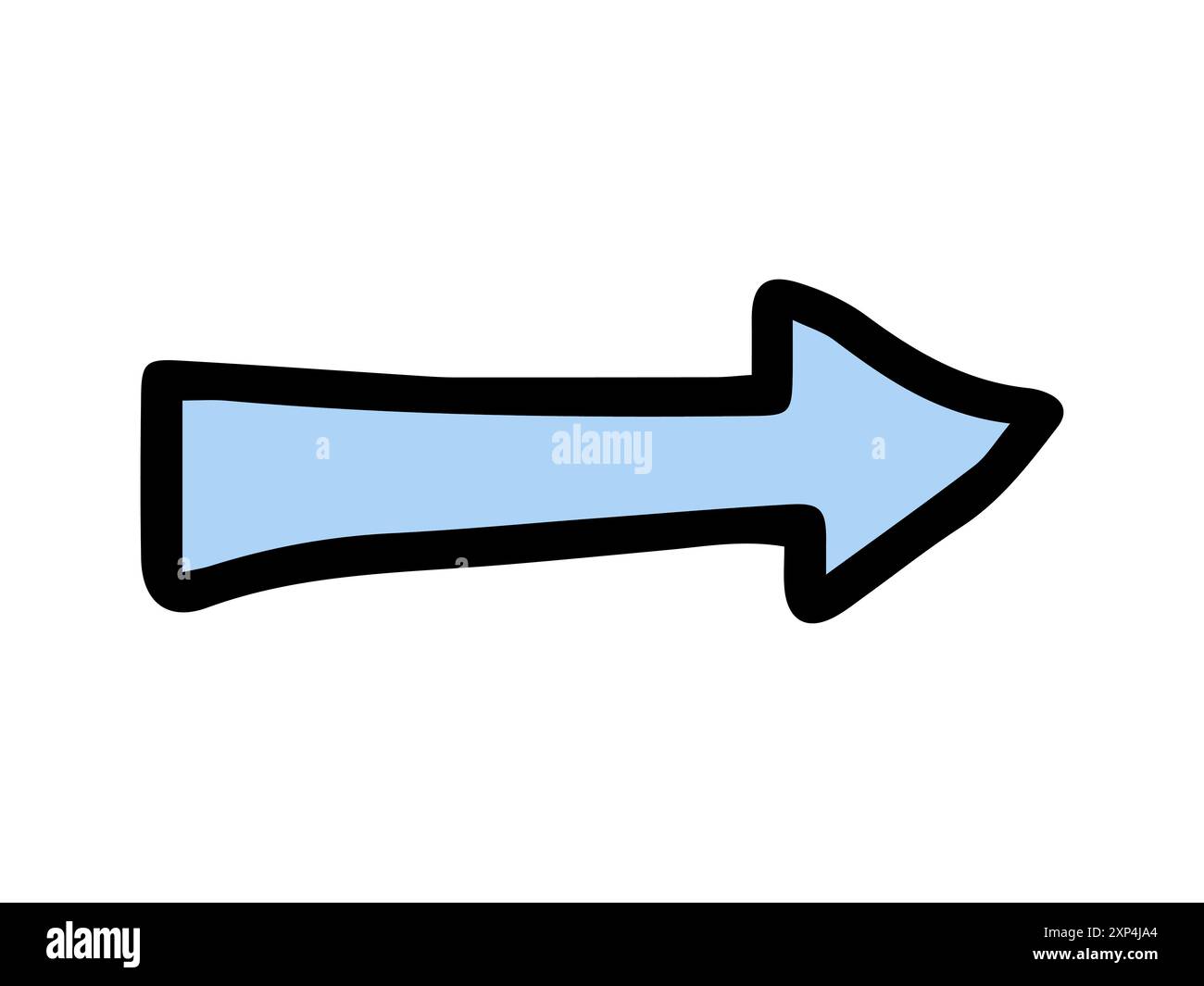 Blue Arrow Icon on White Background. Concept of direction, navigation ...