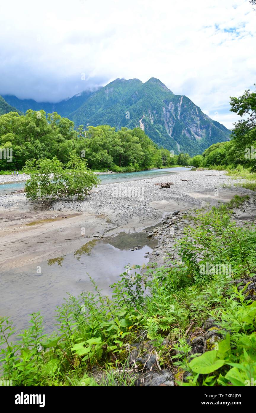 Alpine Landscape of Kamikochi in Nagano Prefecture, Japan Stock Photo ...