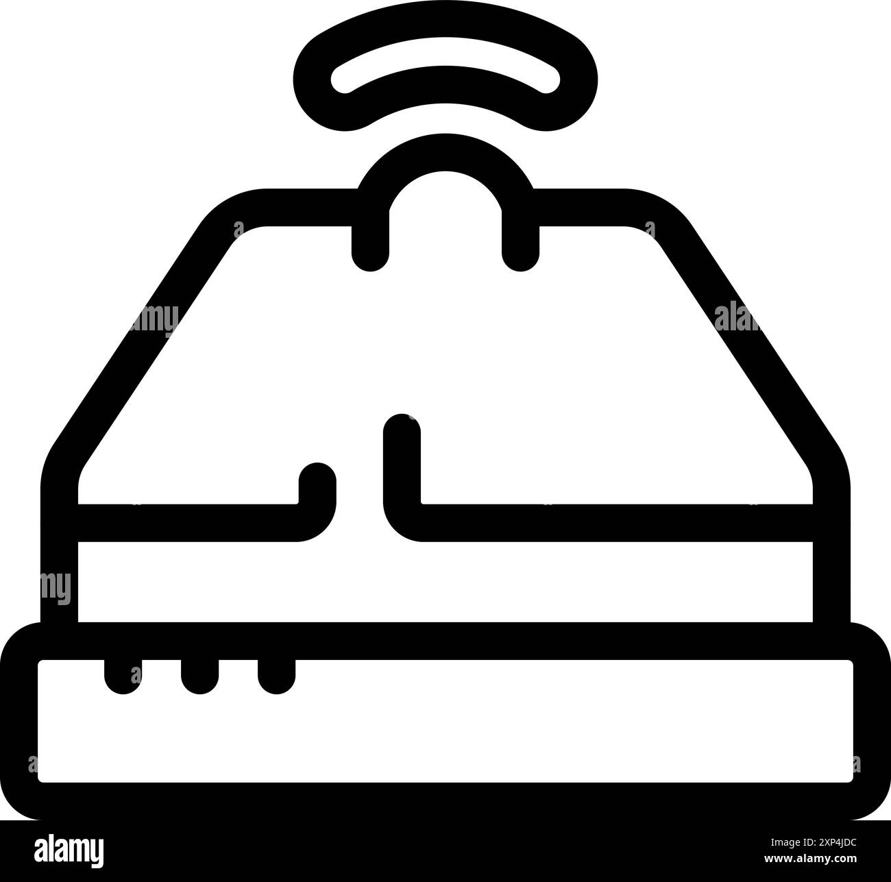 Wifi router emitting signal connecting to internet providing wireless ...