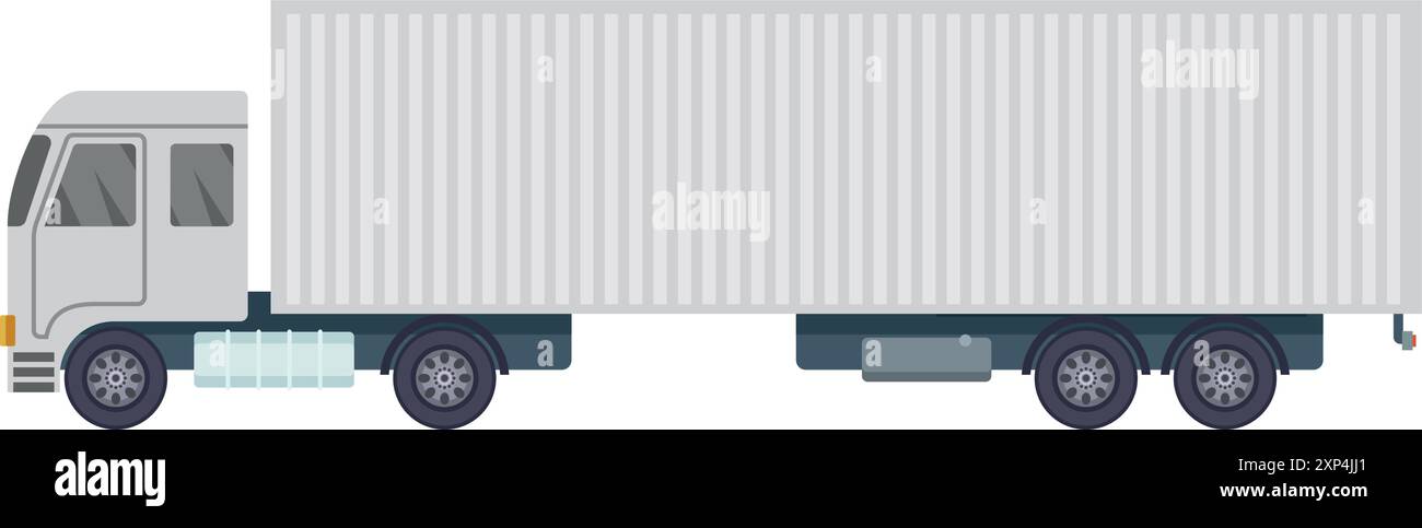 Lorry color icon. Cargo truck side view Stock Vector Image & Art - Alamy