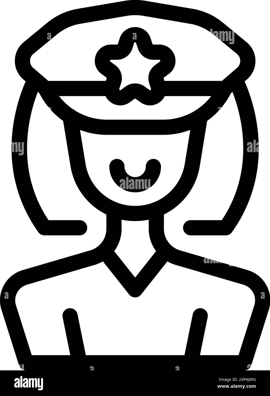 Female police star badge Stock Vector Images - Alamy