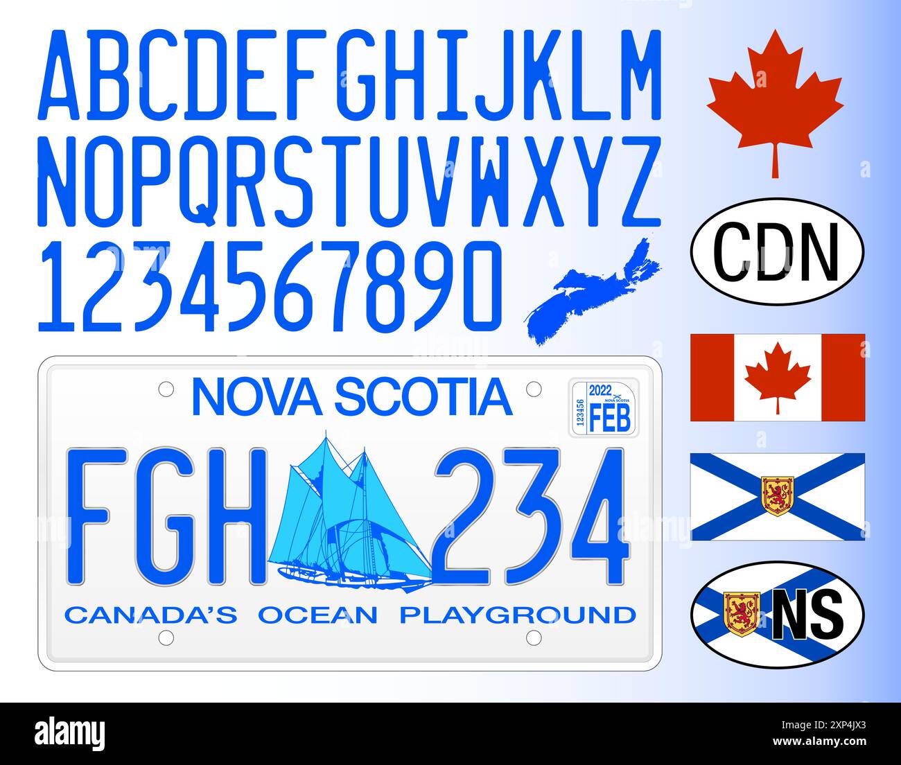 Canadian license plate Stock Vector Images - Alamy